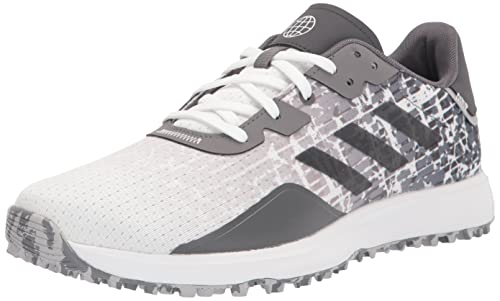 adidas Men's S2G Spikeless Golf Shoes, Footwear White/Grey Four/Grey Six, 11