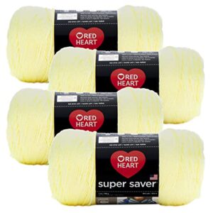 red heart super saver yarn (4-pack of 5oz skeins) (aran fleck)