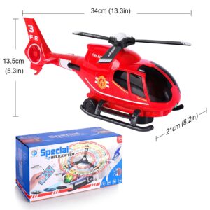 ele ELEOPTION Airplane Toy Infrared Remote Control Plane Toys Helicopter with Lights and Music Aeroplane Toys for 3 4 5 6 7 8 Year Old Boys Girls Kids Gift Red