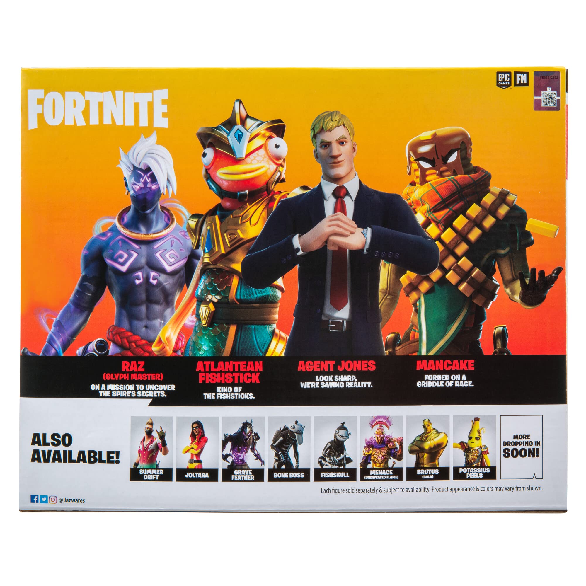 Fortnite Solo Figures Squad Mode, Four 4-inch Highly Detailed Figures with Weapons and Harvesting Tools - Amazon Exclusive