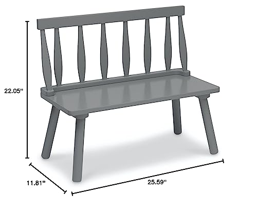 Delta Children Windsor Bench, Grey