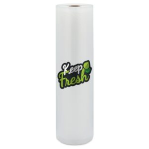 keep fresh food vacuum sealer rolls (11" x 50', 1 roll), 3.5mil food storage bags for freezer storage (50 feet)