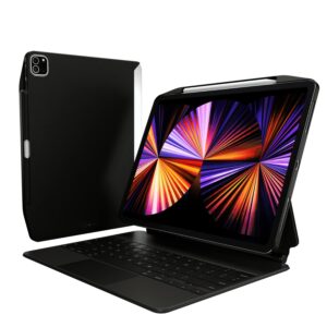 SWITCHEASY CoverBuddy iPad Pro 12.9" Case Compatible with Magic Keyboard & Smart Keyboard Folio (Keyboard Not Included) | with Pencil Holder | for 2021-2022 iPad Pro 12.9" 5th-6th Gen - Black