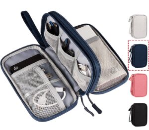 portable, waterproof electronics accessories case and organizer bag for cables, usb drives and chargers