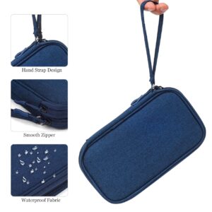 Portable, Waterproof Electronics Accessories Case and Organizer Bag for Cables, USB Drives and Chargers