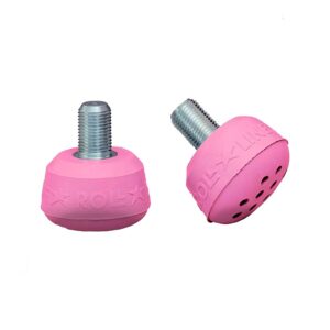 roll-line standard roller skate toe stops (metric, pink)