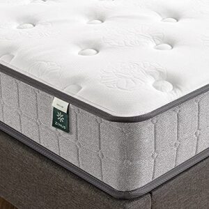 ZINUS 8 Inch Comfort Support Cooling Gel Hybrid Mattress, Twin, Tight Top Innerspring Mattress, Motion Isolating Pocket Springs, Mattress in A Box