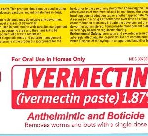 Ivermectin Paste - Horse Wormer 1 Tube 6.08 Grams (3-Pack)