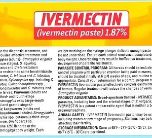 Ivermectin Paste - Horse Wormer 1 Tube 6.08 Grams (3-Pack)