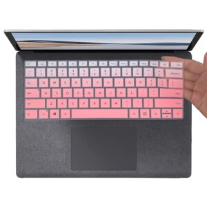 keyboard cover for microsoft surface laptop studio 2 (2023), surface laptop studio 14.4", surface laptop 6 /surface laptop 5/surface laptop 4/surface laptop 3 13.5" 15", surface book 3 13.5" 15"-gpink