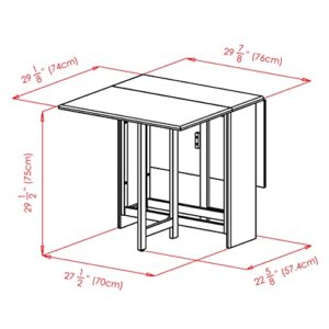 Winsome Wood Clara Dining Table, Walnut