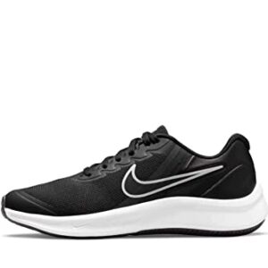 NIKE girl's Running Shoes, Black Grey Dark Smoke Grey Dark Smoke, 38.5 EU