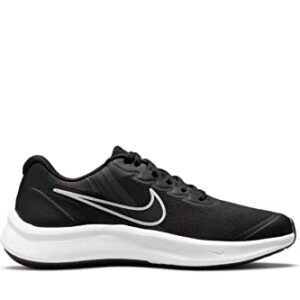 NIKE girl's Running Shoes, Black Grey Dark Smoke Grey Dark Smoke, 38.5 EU