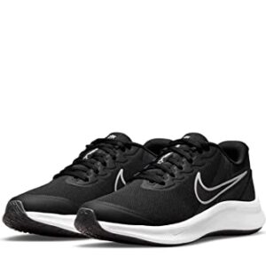 NIKE girl's Running Shoes, Black Grey Dark Smoke Grey Dark Smoke, 38.5 EU