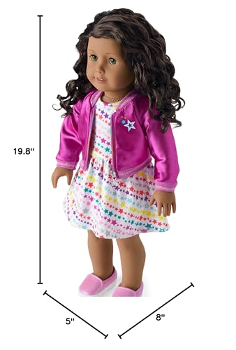 American Girl Truly Me 18-inch Doll #44 with Hazel Eyes, Dark-Brown Hair, and Tan Skin with Neutral Undertones, For Ages 6+