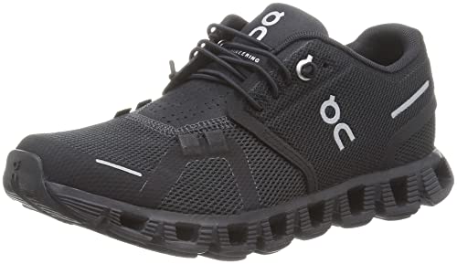 On Women's Cloud 5 Sneakers, All Black, 10