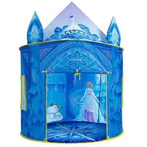 hamdol princess play tent, frozen toy for girls, ice castle kids tent indoor and outdoor, large imaginative playhouse 51" x 40" with carrying bag for 1 2 3 4 5 6 7 8 9 years old girls gift