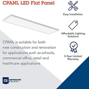 Lithonia Lighting CPANL 1X4 40LM SWW7 120 TD DCMK 1 Ft. x 4 Ft. LL CPANL LED Flat Panel with 4000 Lumens and 3500 to 5000K Switchable CCT with Direct Ceiling Mount Bracket