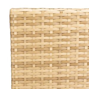 SAFAVIEH Outdoor Collection Bassey Natural/White Cushion 4-Piece Conversation Patio Set PAT7507D