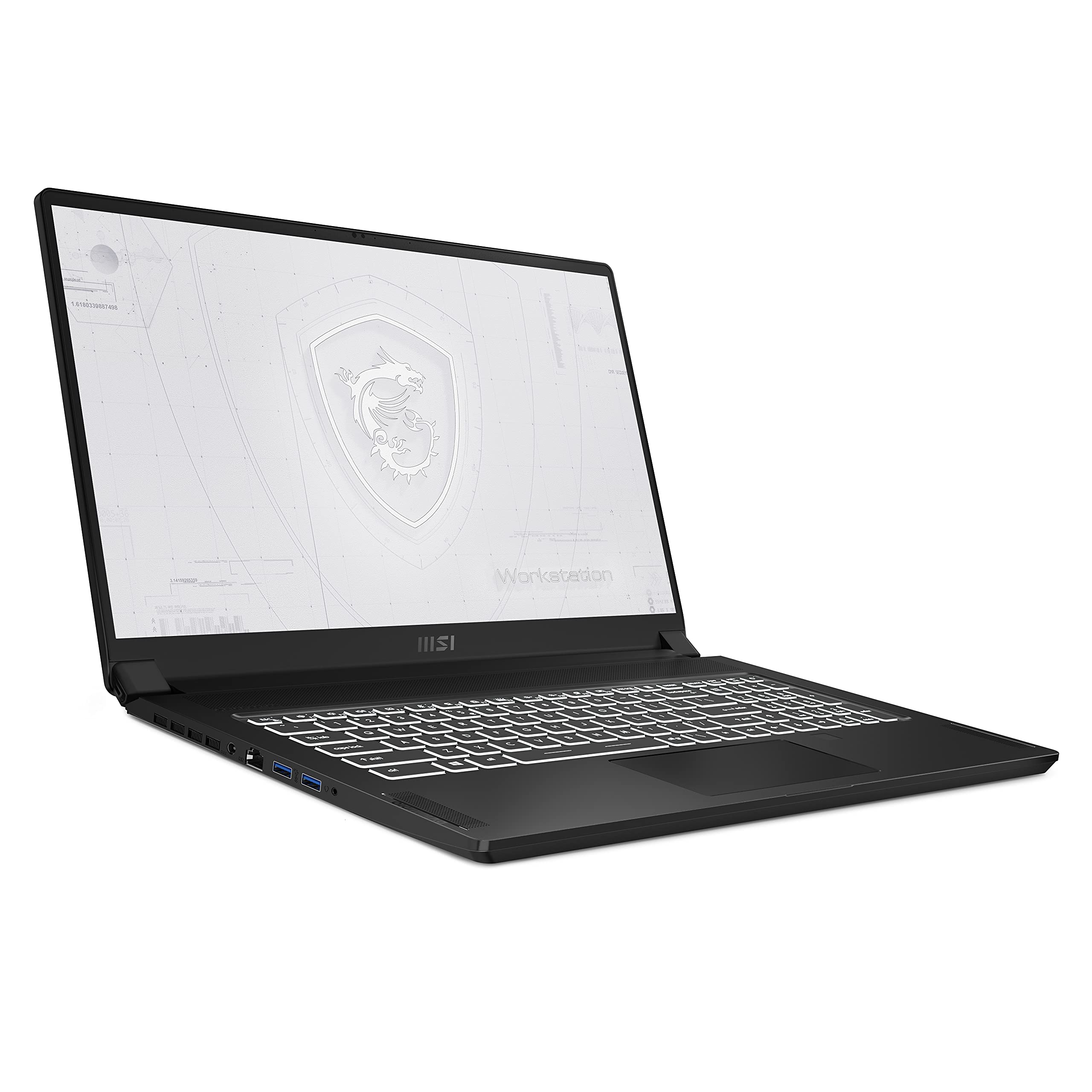 MSI WS76 Workstation Laptop: 17.3" 144Hz FHD 1080p, Intel Core i9-11900H, NVIDIA Quadro RTX A3000, 32GB, 1TB SSD, Thunderbolt 4, WiFi 6E, TPM2.0 Fingerprint, Win10 PRO, Black (11UK-469)