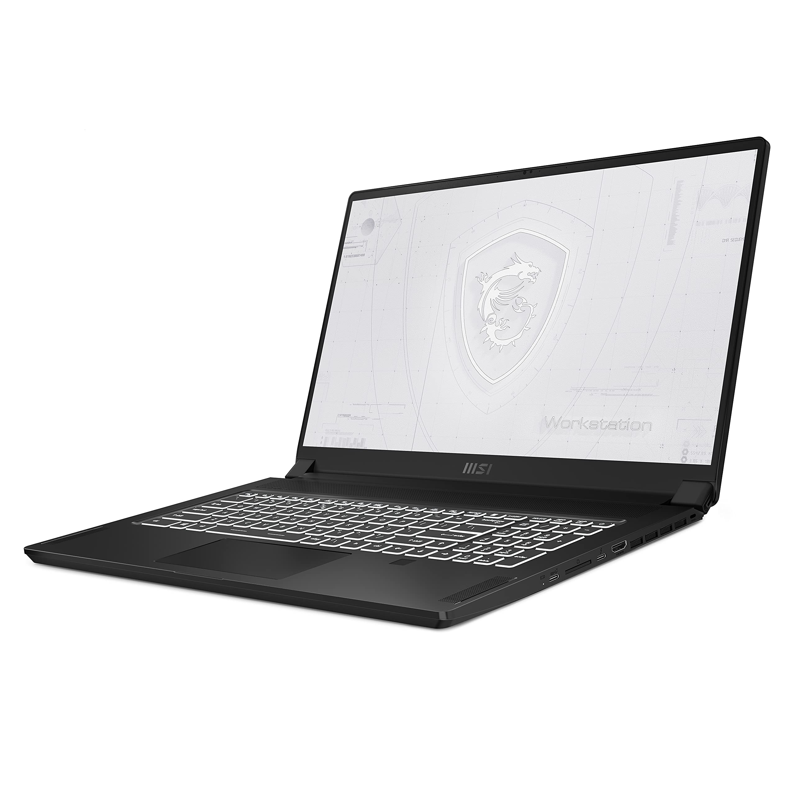 MSI WS76 Workstation Laptop: 17.3" 144Hz FHD 1080p, Intel Core i9-11900H, NVIDIA Quadro RTX A3000, 32GB, 1TB SSD, Thunderbolt 4, WiFi 6E, TPM2.0 Fingerprint, Win10 PRO, Black (11UK-469)