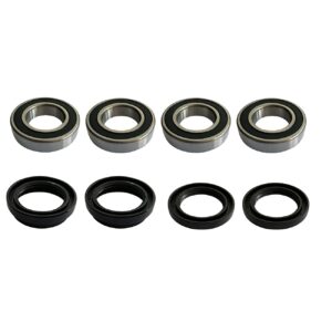 front wheel bearings and seals kit compatible with yamaha 2004-2013 rhino 700 660 450