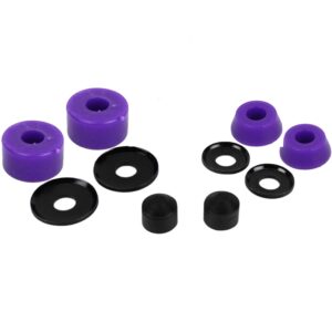 dime bag hardware skateboard truck rebuild kit bushings washers pivot cups for 2 trucks (91a purple)