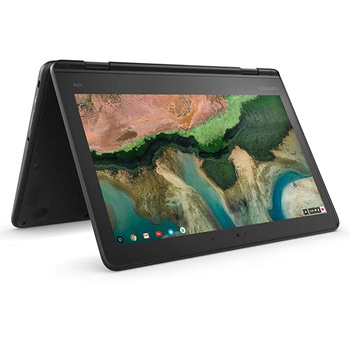 Lenovo Chromebook 300e (2nd Gen) 11.6-inch HD Touchscreen 32GB eMMC 1.1GHz Celeron N4020 (4GB RAM, SD Card Reader, Black) 81MB001DUS