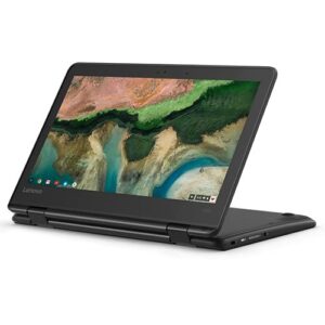 Lenovo Chromebook 300e (2nd Gen) 11.6-inch HD Touchscreen 32GB eMMC 1.1GHz Celeron N4020 (4GB RAM, SD Card Reader, Black) 81MB001DUS