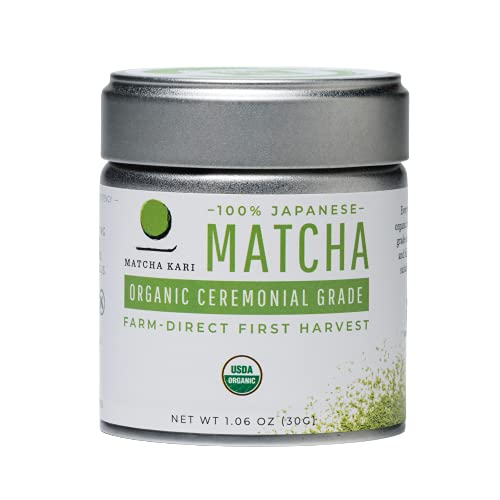 Dr. Weil Matcha Kari - Organic Matcha Green Tea Powder - 30 grams - Japanese Ceremonial Organic Grade Matcha