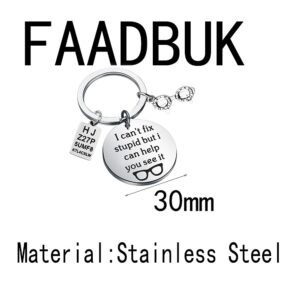 FAADBUK Funny Optometrist Gift Ophthalmologist Gift Eye Doctor Gift I Can't Fix Stupid But I Can Help You See It Optician Gift (Help You See It)