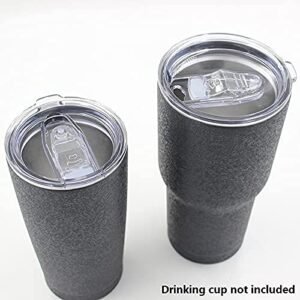 LKERLAN Slide Lid Compatible with Yeti Rambler Tumbler - 2 Pack - Splash Proof - Ideal for Straws - Perfect Replacement… (Upgrade)