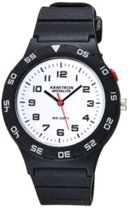 armitron sport unisex easy to read silicone strap watch, 25/6443