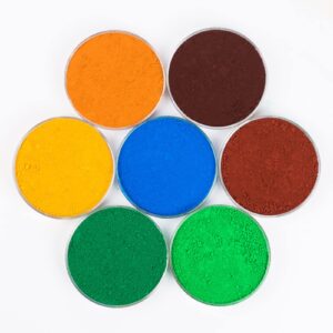 GOODTAKE Concrete Pigment, Brown Iron Oxide Pigment Powder, Concrete Cement Dye Color Pigment for Mortar, Grout, Plaster, Tile,Colorant,Paint,Manually Paving Concrete Mold (Brown, 16 oz)