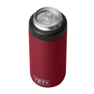 yeti rambler 16 oz. colster tall can insulator for tallboys & 16 oz. cans, harvest red