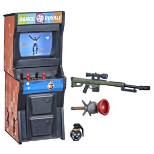 fortnite victory royale series arcade collection orange arcade machine collectible toy with accessories - ages 8 and up, 6-inch