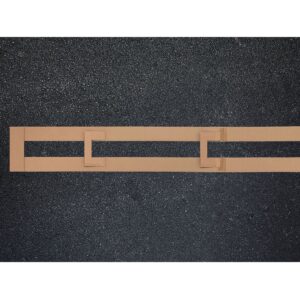 aps 4" x 18' parking lot line stencil | for parking lot striping | reusable parking lot stencils for painting | parking line stencil for parking space | made in usa w/recycled cardboard