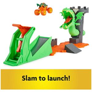 Monster Jam, Dueling Dragon Playset with Exclusive 1:64 Scale Dragon Monster Truck, Kids Toys for Boys Ages 3 and up