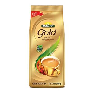 tata tea gold, loose leaf premium black tea, 500g