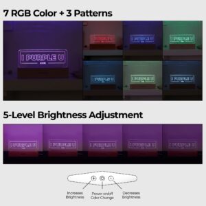 MEMELIGHT BTS Night Light - Kpop Merchandise - Adjustable Brightness - Meaningful Gift for BTS fans - Kpop Collectibles for ARMY 8.29" x 4.21" x 1.69", 0.5 Pounds