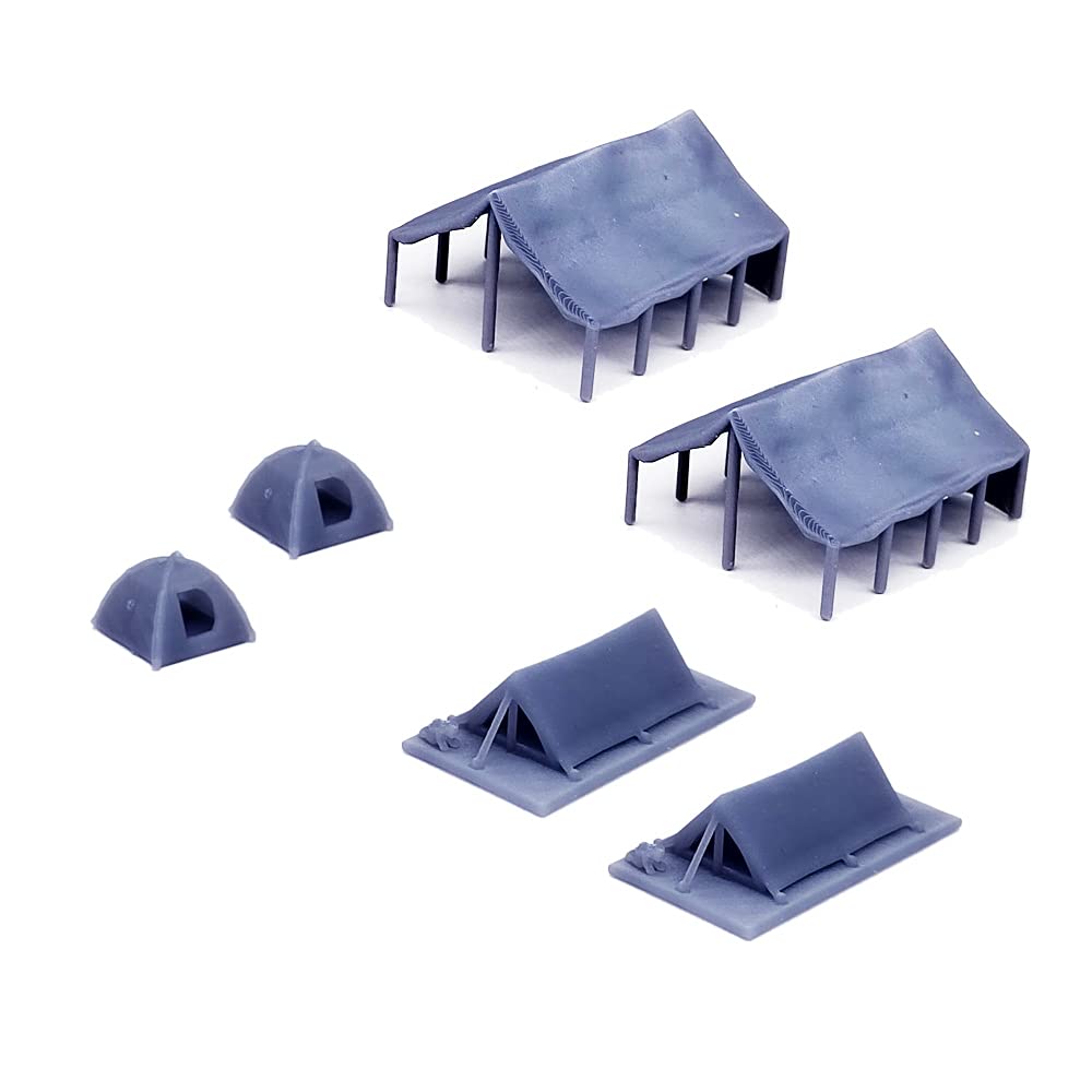 Outland Models Railroad Scenery Structure Camping Tent Set 1:160 N Scale