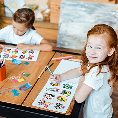 Halmolife 5D Painting Stickers for Kids and Adult Beginners Gem Paint by Numbers Diamonds Arts for Boys and Girls Ages 6 7 8-12 DIY Animals kit with Dots Gifts