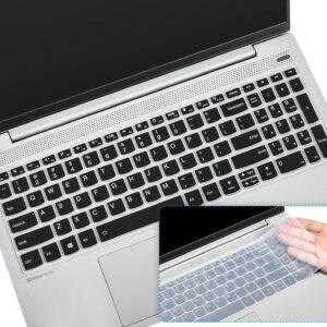 2PCS Keyboard Cover Skin for Lenovo Yoga 7 7i 15.6" 16", 2024 2023 ideaPad 5 5i 15.6", ideaPad Flex 5 5i 15.6", ideaPad 3 3i 15, ideaPad 1 1i 15.6, ThinkBook 15 G4 G3 G2,Lenovo V15 G4 G3 G2