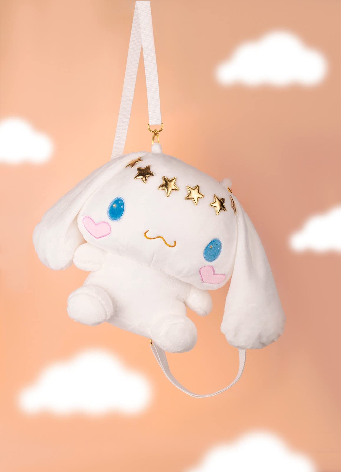 Roffatide Anime Cartoon Cute Cinnamoroll Dog Plush Doll Backpack Kawaii Lolita JK Girls Bag Birthday Gifts White