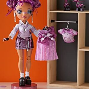 Rainbow High Lila Yamamoto- Mauve Purple Fashion Doll. 2 Designer Outfits to Mix & Match with Accessories, Great Gift for Kids 6-12 Years Old and Collectors