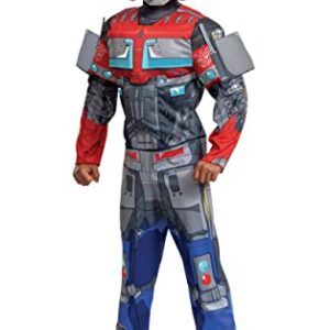 Disguise Optimus Prime Muscle Costume for Kids, Official Transformers Rise of the Beasts Padded Costume and Mask, Size (7-8)