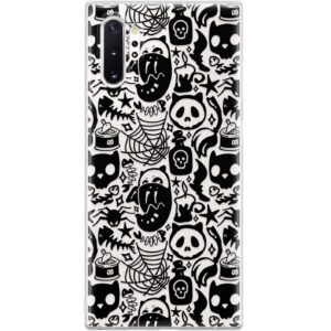 tpu phone case compatible with samsung a72 a71 5g a70 a51 a50 a32 a21 a11 a12 a13 a14 a01 skeleton shockproof cat skull spider web flexible clear lightweight spooky durable silicone halloween