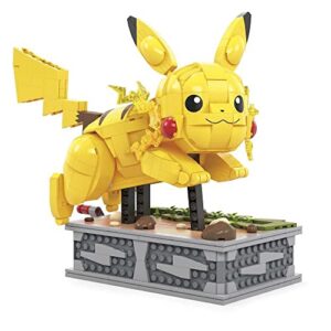 Mega Pokémon Building Toys Set Motion Pikachu with 1092 Pieces and Running Movement, for Adult Collectors