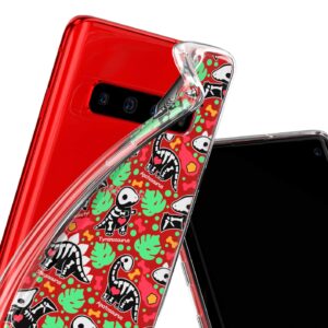 TPU Phone Case Compatible with Samsung A72 A71 5G A70 A51 A50 A32 A21 A11 A12 A13 A14 A01 Dinosaurs Skeleton Kawaii Flexible Lightweight Kids Clear Cute Shockproof Durable Protective Bones