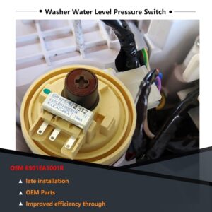 OEM 6501EA1001R Washer Water Level Pressure Switch LG Washer Water Pressure Switch 6501EA1001 AP5204365 PS3529177 (6501EA1001R)